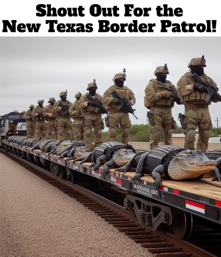 See you later, alligator new texas border patrol » Rogue Nation Militia ...